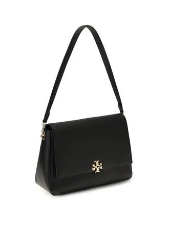 Tory Burch Womens Charlie Shoulder Bag Black Calf Leather Bos Taurus