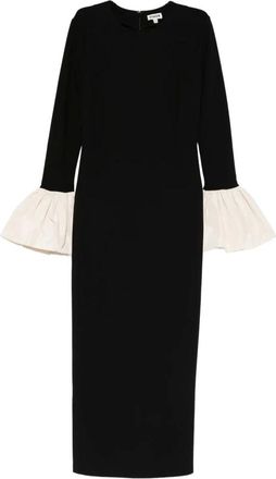 Staud Staud, Femme, Robes, Noir, Taille: 42 FR Hawthorne Ruffled Cuff Maxi Dress