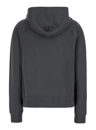 Max Mara Womens Sweatshirt Marea Grey Cotton Sweatshirts Sweater