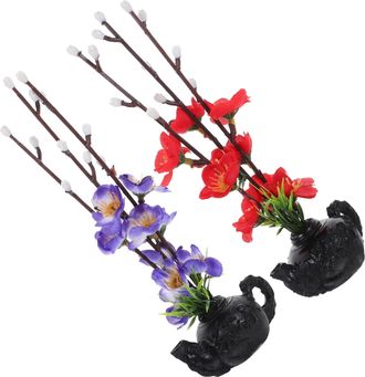 Cabilock Japanische Sushi-teller-dekoration Künstliche Blumen Lebensechte Sashimi-teller-ornament Restaurant-teller