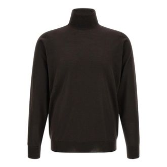 John Smedley Richards Rollkragenpullover - - Knitwear - Herren - Braun - XL
