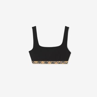 Burberry Haut de bikini avec Check, Size: XL