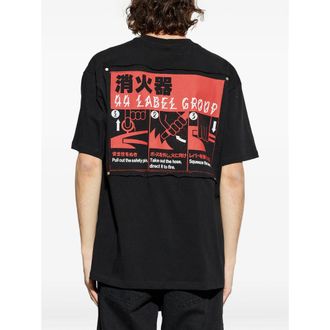 44 Label Group Graphic Print T-Shirt - Black