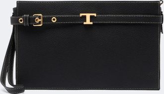 Tod's Clutch T Signature Small aus Leder