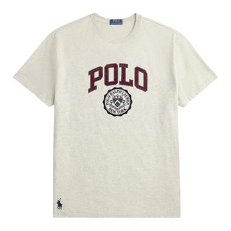 Polo Ralph Lauren Logo Print T-Shirt - - Tops - Herren - Grau - L