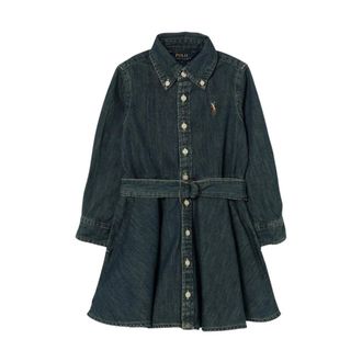 Polo Ralph Lauren Hemdblusenkleid aus Baumwoll-Denim mit G&uuml;rtel - - Dresses - Damen - Blau - 2XS