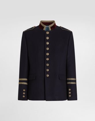 Dolce & Gabbana Gehrock Aus Wolle - Mann Anz&uuml;ge Und Blazer Blau 50