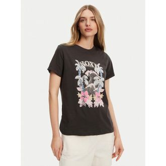 Roxy T-Shirt ERJZT05911 Grau Regular Fit