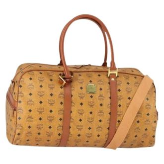 MCM Sac Week-end Pre-owned - Femme - Pre-owned - Brun - Taille: ONE Size