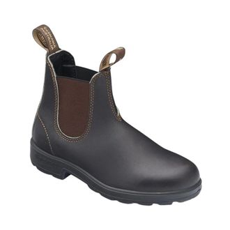 Blundstone Stoutbraune Leder-Chelsea-Boots mit Elastikeinsatz - - Shoes - Damen - Braun - 45 EU