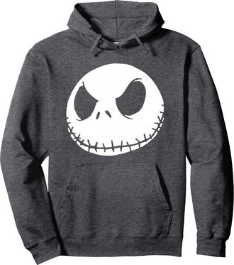 Disney The Nightmare Before Christmas Jack Face Black Pullover Hoodie