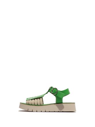 FLY London Fly London Damen SARF251FLY Sandal, Green, 38 EU
