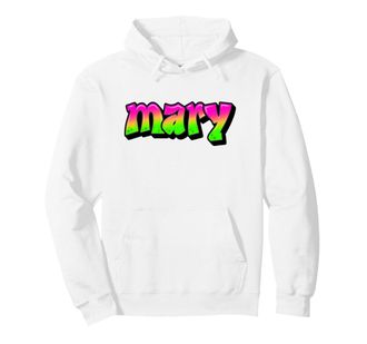 BDAZ Mary Graffiti Personalisierter Name Gr&uuml;n Rosa Frauen M&auml;dchen Pullover Hoodie