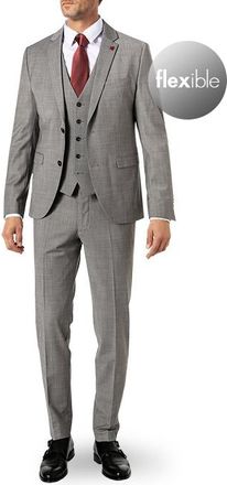 Cinque Herren Anzug grau Schurwoll-Stretch