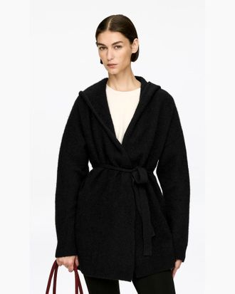 Arket Strickjacke Aus Einer Alpaka-Wollmischung -Schwarz