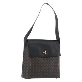 Celine Sac bandouli&egrave;re en toile Macadam Pre-owned - Femme - Pre-owned - Noir - Taille: ONE Size