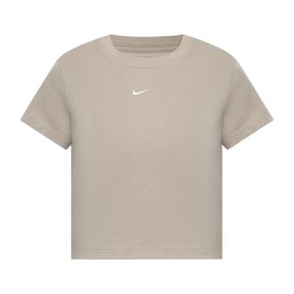 Nike Femme, Sport, Beige, Taille: 38 FR T-shirt Court Chill Knit Sportswear