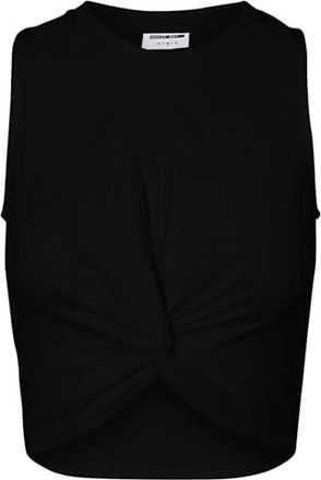 Noisy May Haut Twiggi Femme Top Noir XS 95% Coton, 5% Élasthanne Regular/Coupe Standard