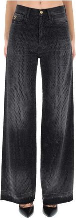 Lois Femme, Jeans, Noir, Taille: W26 Jean &Eacute;vas&eacute; Orn&eacute; de D&eacute;tails