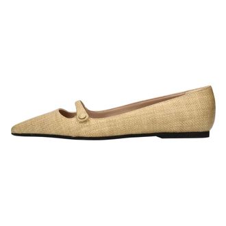 N&deg;21 Raffia Ballerina - - Shoes - Damen - Braun - 41 EU