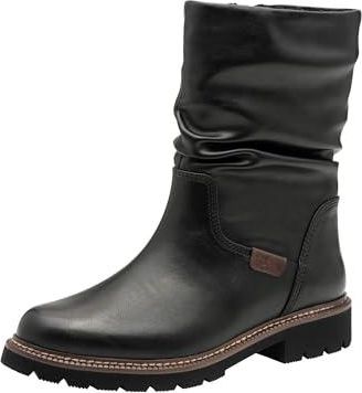 Tamaris Bottines plates pour femme 1-25484-45 - Noir - Taille 36 EU, Noir, 36 EU