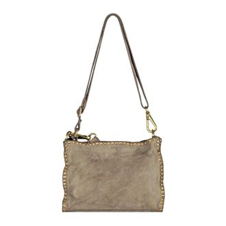 Campomaggi Femme, Sacs, Gris, Taille: ONE Size Sac Bandoulière Élégant dans des Couleurs Neutres