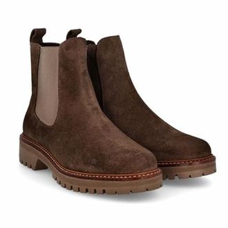 Lince Lince Bottines &agrave; fermeture &eacute;clair en cro&ucirc;te de cuir confortable, semelle en caoutchouc, semelle int&eacute;rieure en gel amovible, I53501, fabriqu&eacute;es en Espa