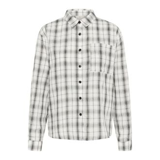 Kaffe Femme, Blouses et Chemises, Blanc, Taille: 46 FR Chemisier &agrave; Carreaux avec Poche