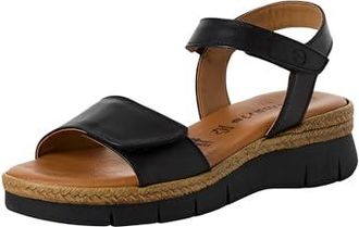 Tamaris Sandales confortables pour femme, Noir, 39 EU