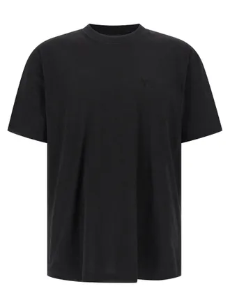 Yohji Yamamoto Logo-Print Cotton Jersey T-shirt - Black