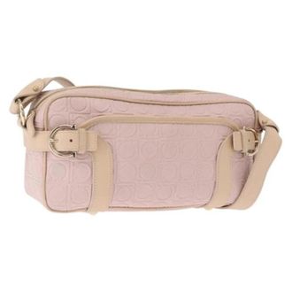 Ferragamo Pre-owned Leder Schultertasche - - Pre-owned - Damen - Rosa - ONE SIZE