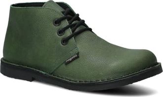Nagaba Bottines Féminin - à lacets pour Féminin, Chaussures traditionnelles, Automne, Printemps - Chaussures en cuir avec semelle intérieure en cuir - Vert -