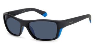 Polaroid Lunettes de Soleil PLD 7046/S BLACK/BLUE 57/17/135 homme