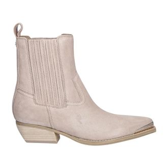 Guess Botte western Lanna en su&egrave;de - Femme - Chaussures - Beige - Taille: 37 EU