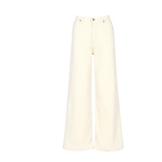 Cruna Femme, Pantalons, Jaune, Taille: 38 FR Wide Pantalons