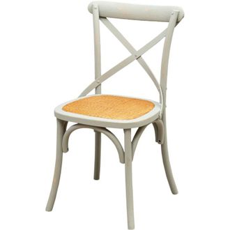 Biscottini International Moderner Holzstuhl 88x48x52 cm Rustikale St&uuml;hle Vintage Thonet Stuhl K&uuml;che Esszimmer Restaurant Bistro (Antikgrau)