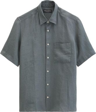 Marc O'Polo Kurzarmhemd aus Leinen mit Brusttasche, Regular Fit in