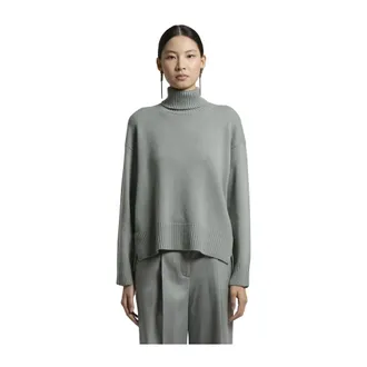 PESERICO Femme, Pulls, Vert, Taille: 44 FR Pull &agrave; col roul&eacute;