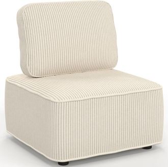 IDMarket Sofa- und Sesselmodul ALFIE in Cord beige