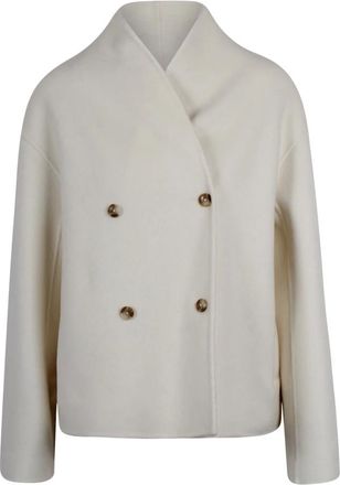 Loulou Studio Damen, M&auml;ntel, Wei&szlig;, MGr&ouml;&szlig;e