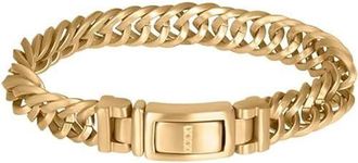 iXXXi Men Bracelet en acier inoxydable Hommes Pérou Or Mat | 21cm, Medium, Acier inoxydable, Pas de gemme