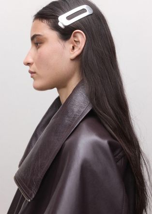 Mango Clip en m&eacute;tal argent - Femme - Taille unique - MANGO