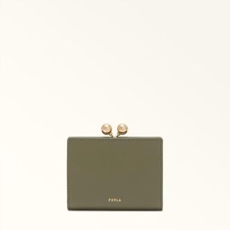 Furla Dots M&uuml;nzb&ouml;rse S Avocado Gr&uuml;n Sidney-kalbsleder Damen