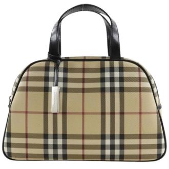 Burberry Sac &agrave; main Pre-owned Nova Check en PVC - Femme - Pre-owned - Beige - Taille: ONE Size
