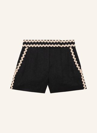 Reiss Reiss Leinenshorts Mila schwarz