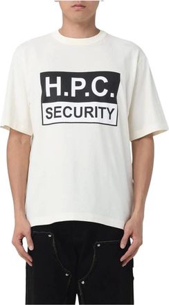 Heron Preston Homme, Tops, Blanc, Taille: S HPC Security Graphic Tee