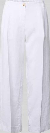 Brax Straight Fit Leinenhose mit elastischem Bund