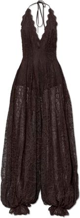 Etro Femme, Combinaisons et Ensembles, Brun, Taille: 36 FR Combinaison en dentelle &agrave; motif cachemire
