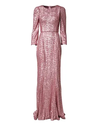Dolce & Gabbana Womens Mermaid Gown Pink