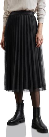 Street One Damen A361619 Pliss&eacute;e-Rock,Schwarz, 34
